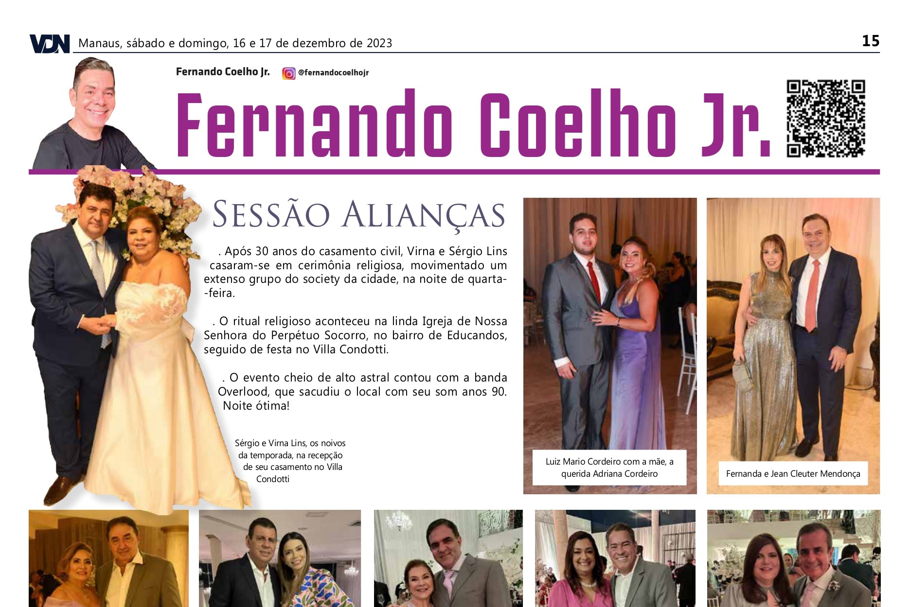 Coluna Fernando Coelho Jr – 16 e 17/12/2023 - Vanguarda do Norte