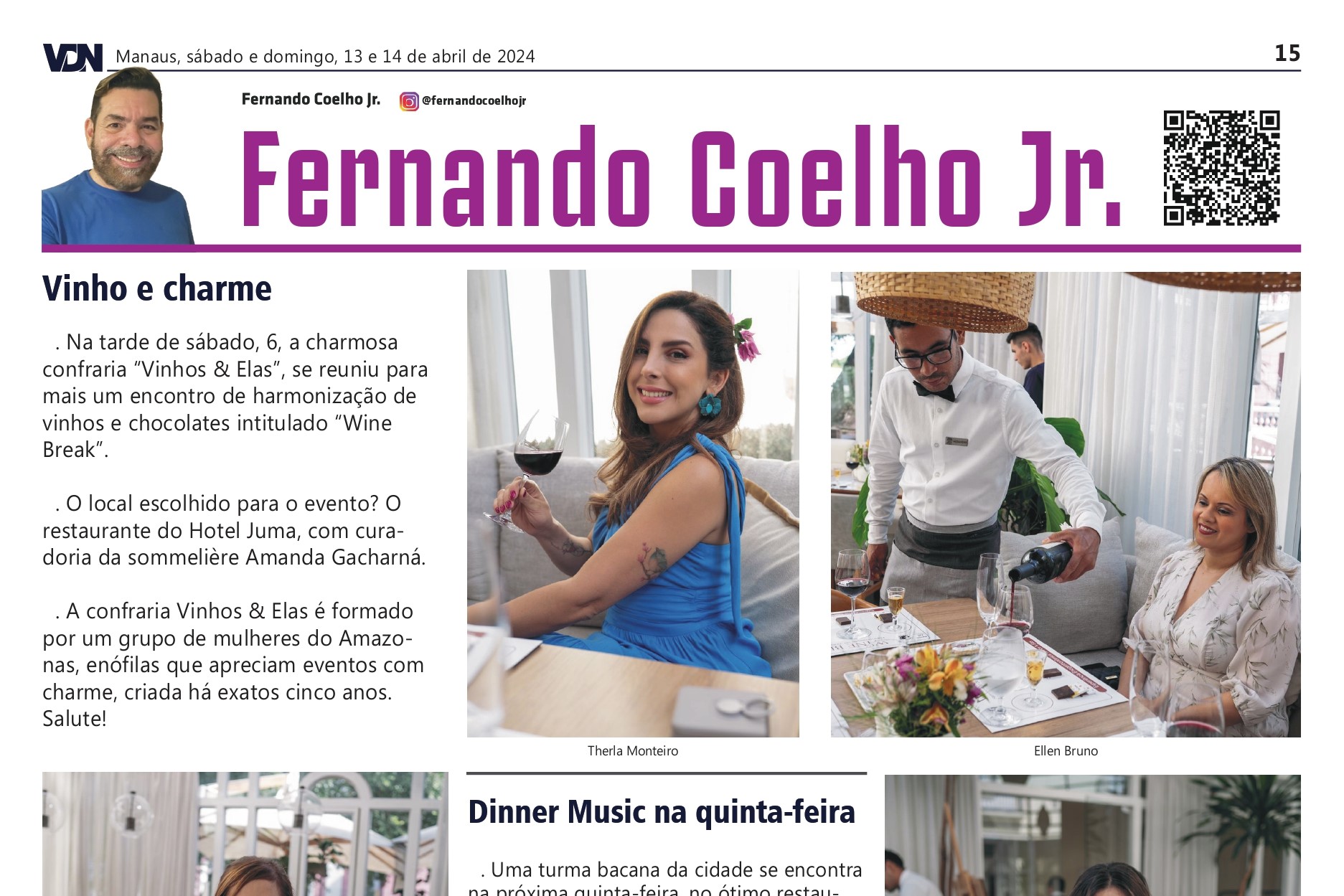 Coluna Fernando Coelho Jr - 13 e 14/04/2024 - Vanguarda do Norte
