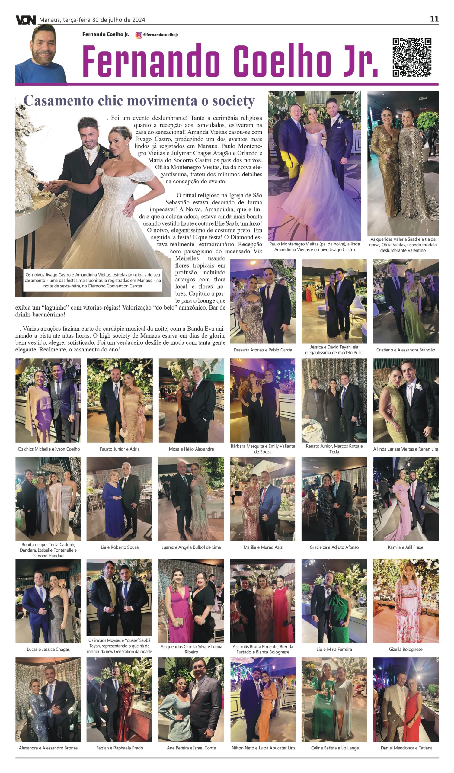 Coluna Fernando Coelho Jr - 30 de julho de 2024 - Vanguarda do Norte