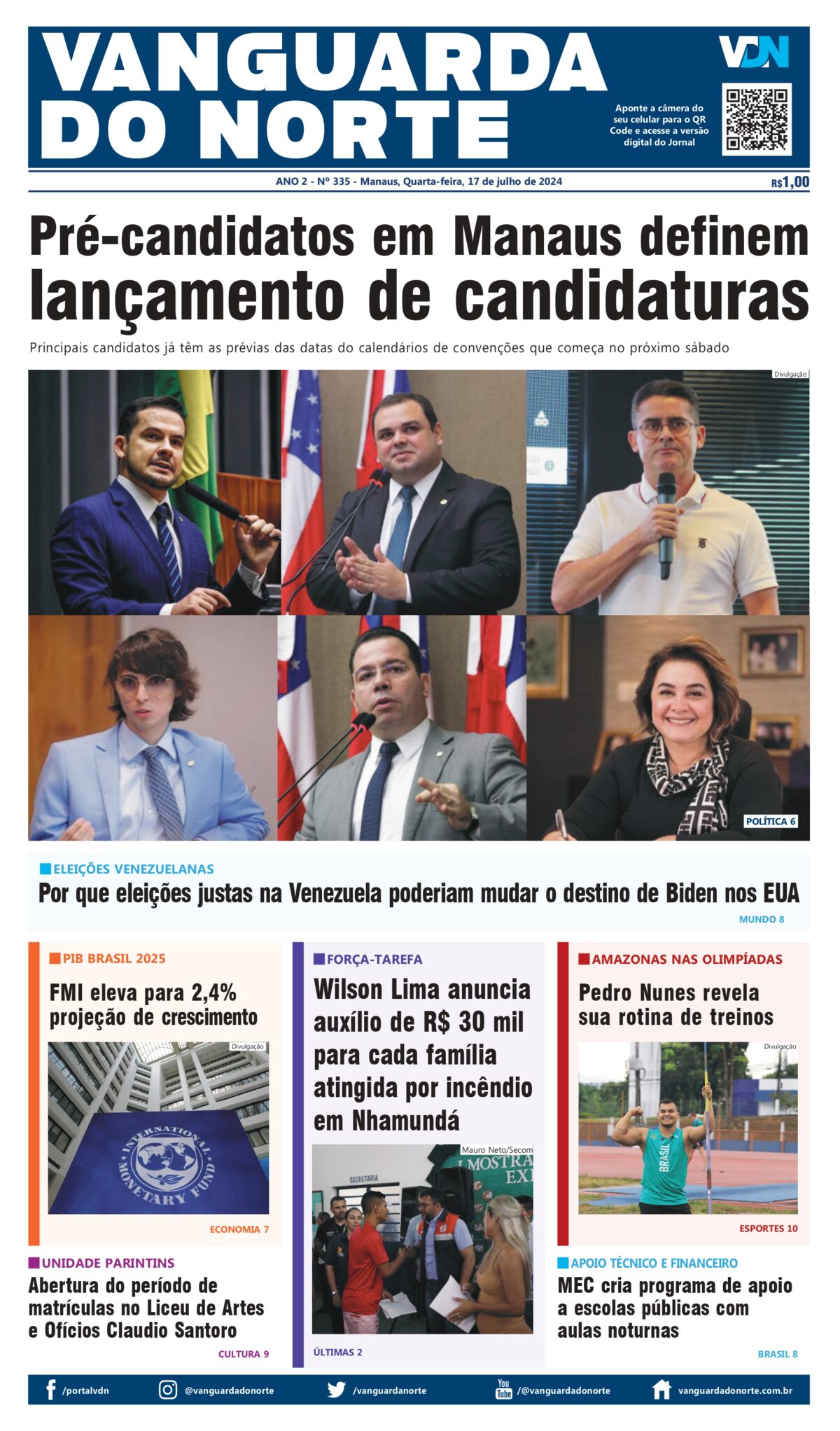 Jornal Vanguarda do Norte – 17 de julho de 2024 - Vanguarda do Norte